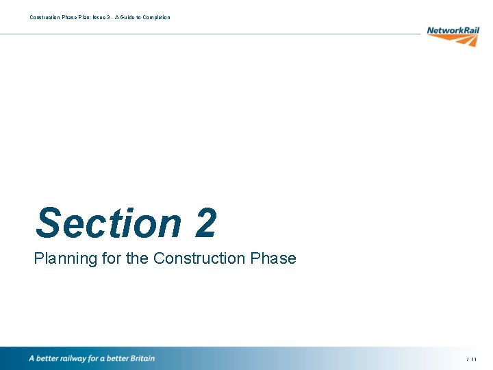 Technical Brief Part 2 Construction Phase Plan CPP