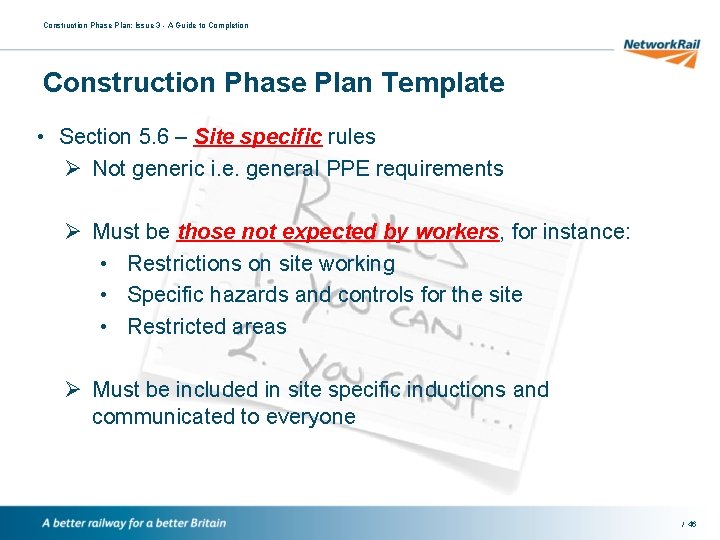 Technical Brief Part 2 Construction Phase Plan CPP
