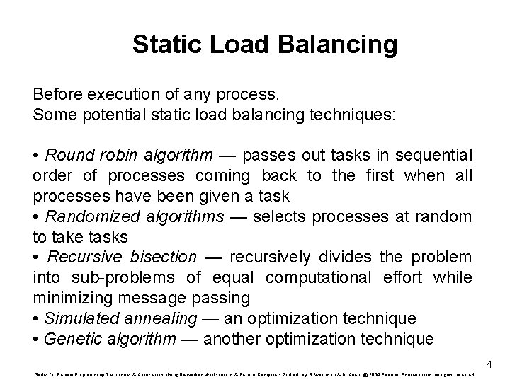 Chapter 7 Load Balancing and Termination Detection 1