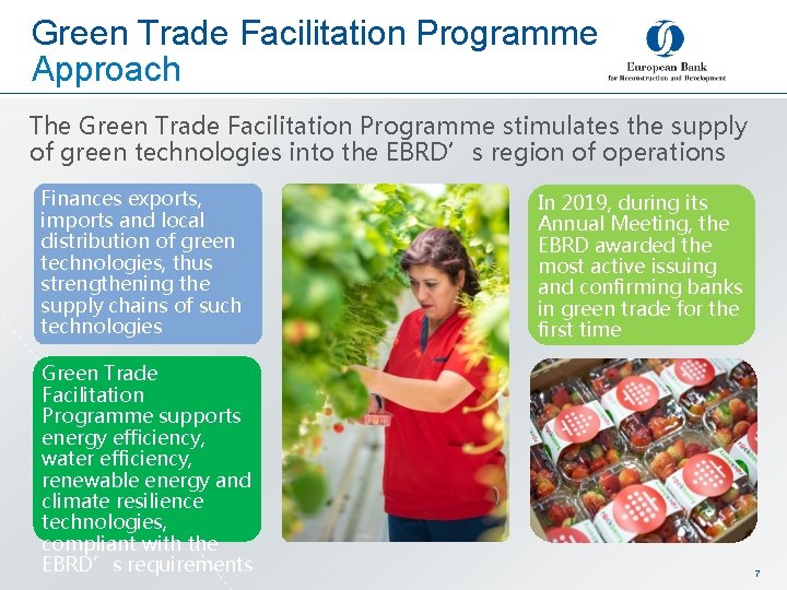 EBRD Trade Facilitation Programme TFP Development of Trade