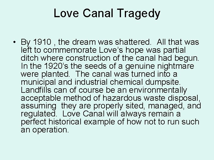 The Love Canal Tragedy By Georgette Ducasse 42407