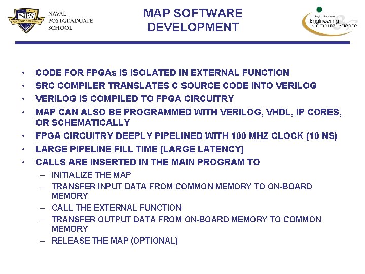 Algorithm And Programming Considerations For Embedded Reconfigurable Computers