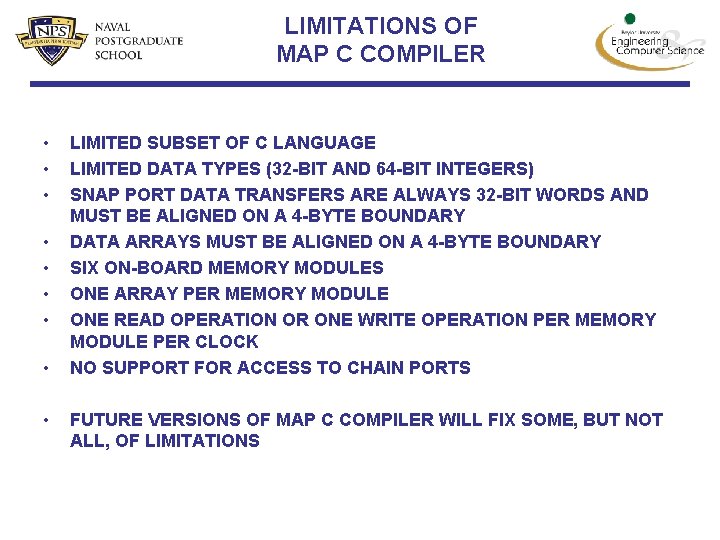 Algorithm and Programming Considerations for Embedded Reconfigurable Computers
