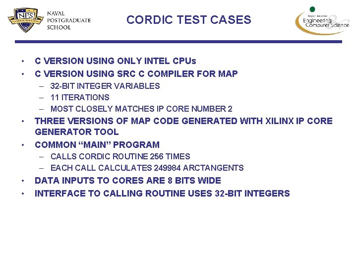 Algorithm And Programming Considerations For Embedded Reconfigurable Computers