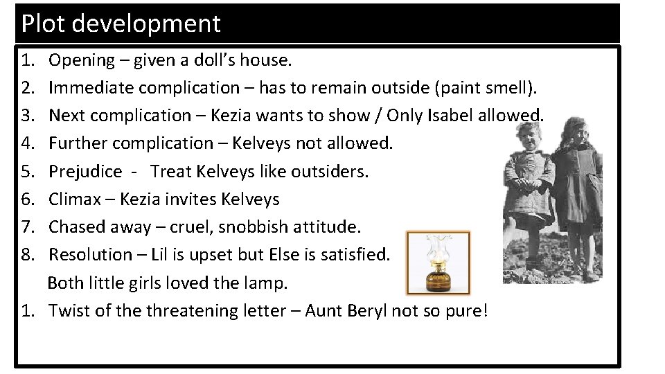 The dolls house Katherine Mansfield Setting Symbol of