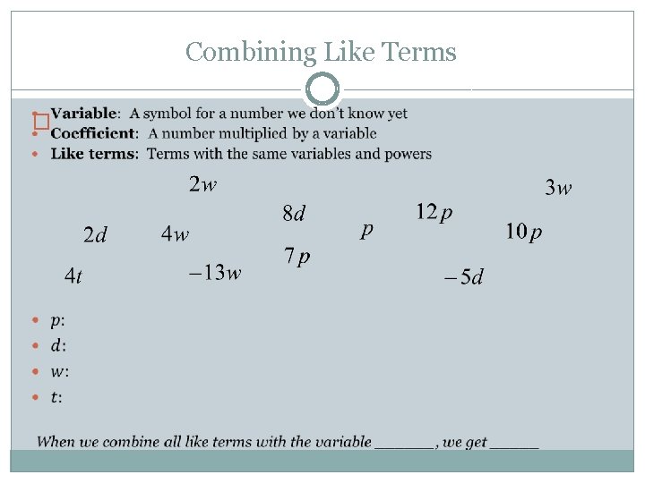 Semester 2 Warm Up Objective SWBAT solve multistep