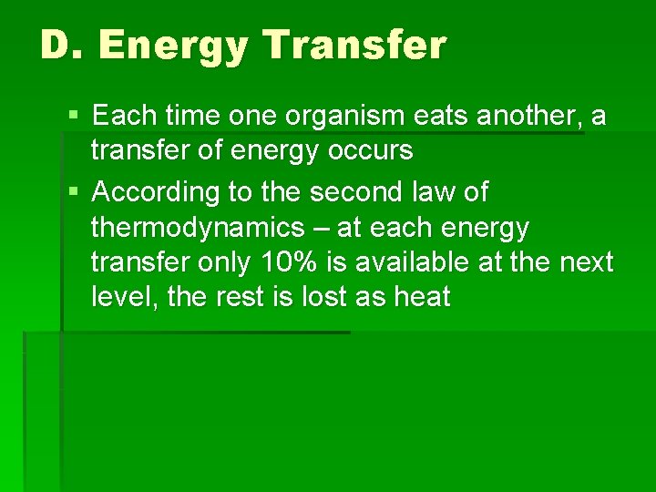 Ch 5 How Ecosystems Work Bellringer Read in