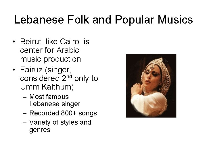 Arabic Folk and Popular Music Egypt Lebanon Spain