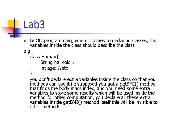 Discussion 5 Lab 3 n n Not really