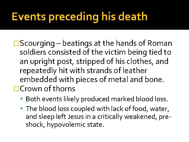 How Did Jesus Die The Medicine Behind Jesus