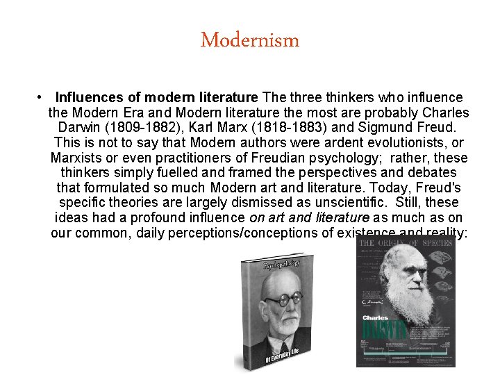 Modernism and Post Modernism in Literature By Maud