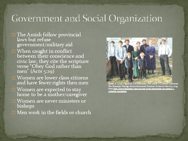 Amish Culture SOCL 1430 By Charlotte Wright Courtney