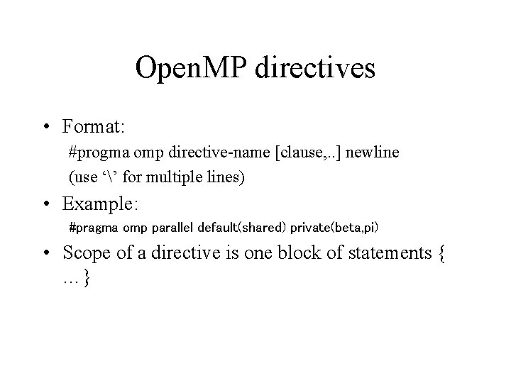 Introduction to Open MP Introduction Open MP basics