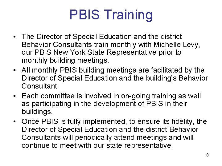 Positive Behavior Intervention Schools Eastport South Manor School