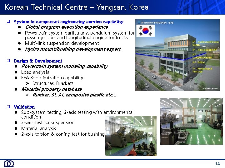 GLOBAL DTR VMS COMPANY PRESENTATION DTR Corporation Who