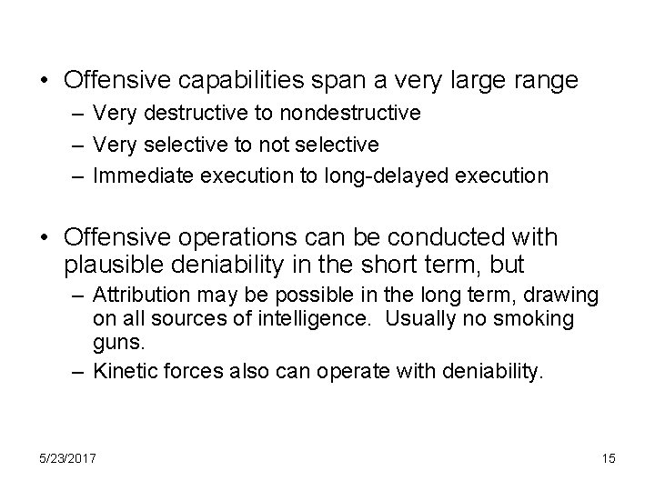 Fundamentals of Cyber Conflict Herb Lin Stanford University