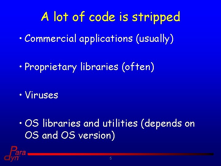 Analysis Of Stripped Binary Code Laune Harris University