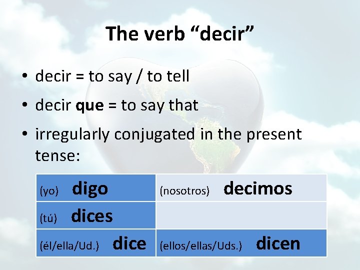 Conjugate the verbs and complete the sentences logically