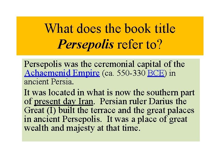 SEE BELOW THIS POWERPOINT IS USED TO PROVIDE