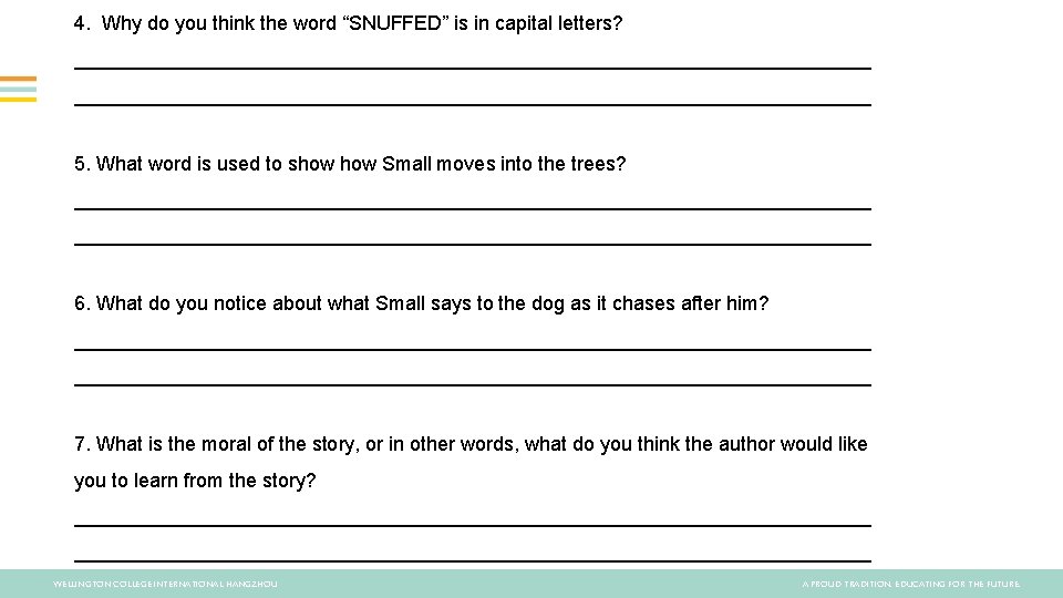 English work 1 Black Dog Levi Pinfold Comprehension