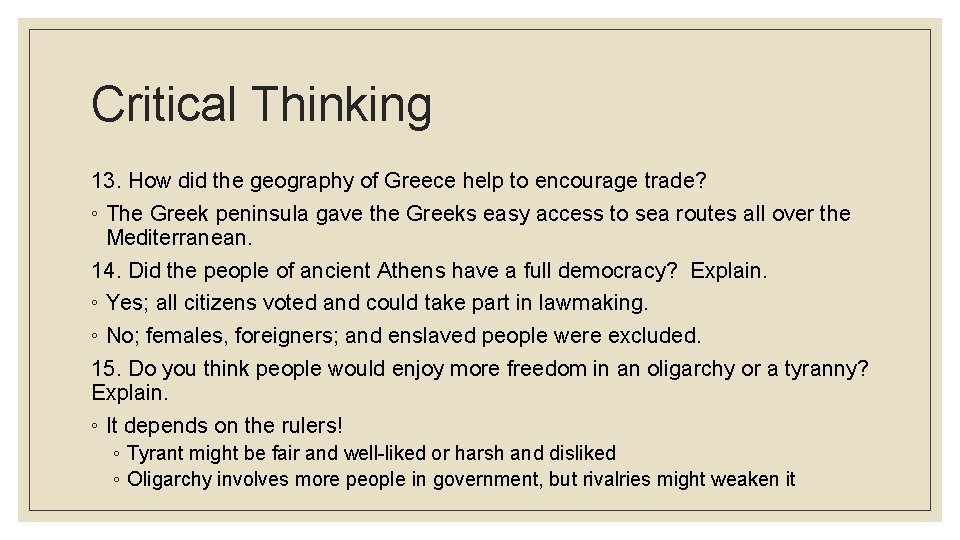 CHAPTER 4 ASSESSMENT AND ACTIVITIES Write the vocabulary