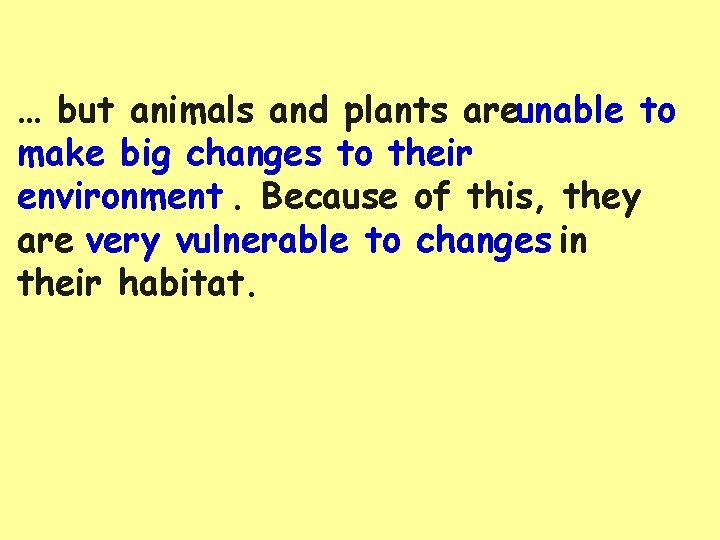 Science Living Things and Their Habitats Year One