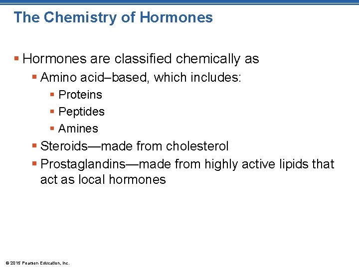 Chapter 9 The Endocrine System Lecture Presentation by