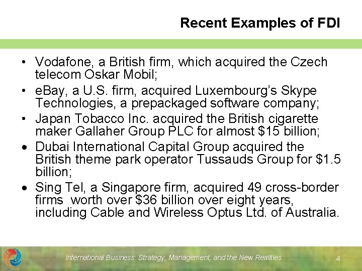 Chapter 14 Foreign Direct Investment and Collaborative Ventures