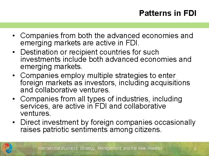 Chapter 14 Foreign Direct Investment and Collaborative Ventures
