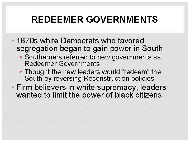 SIGNS OF JIM CROW To Kill a Mockingbird