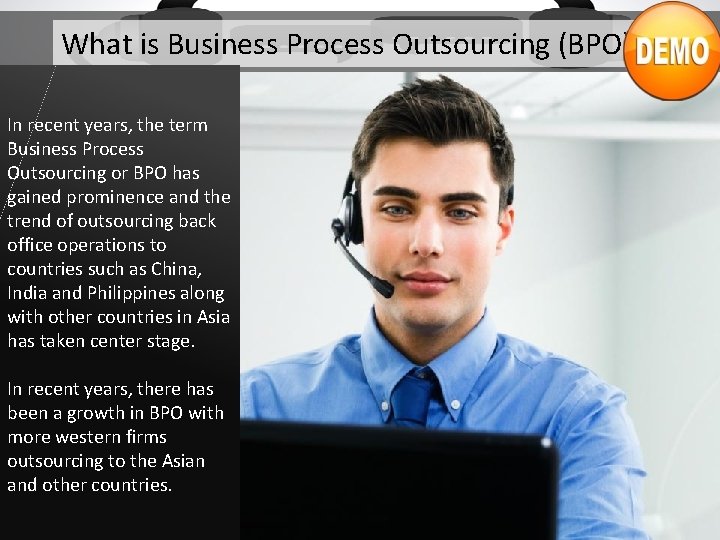 Business Process Outsourcing Course Objectives Explain What is
