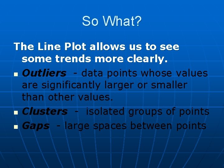 Line Plots and Histograms Similar but Different Line