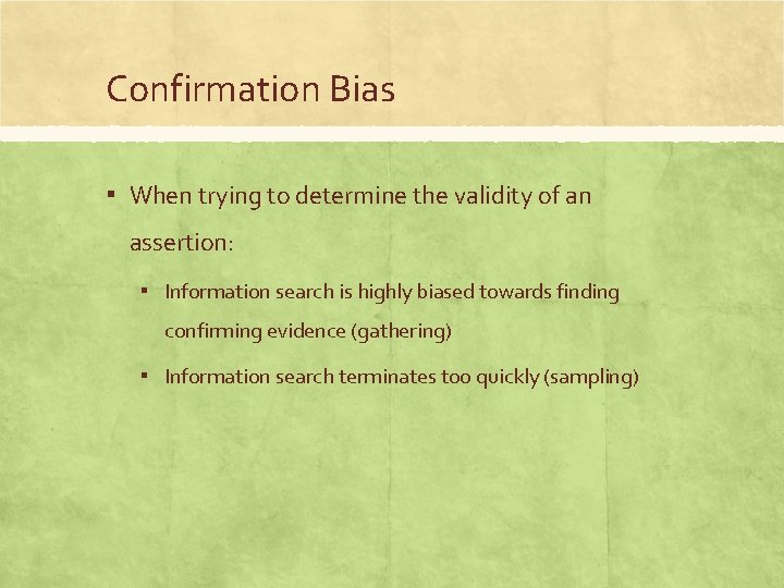 Logical Fallacies Statistics Basics Who Why How When