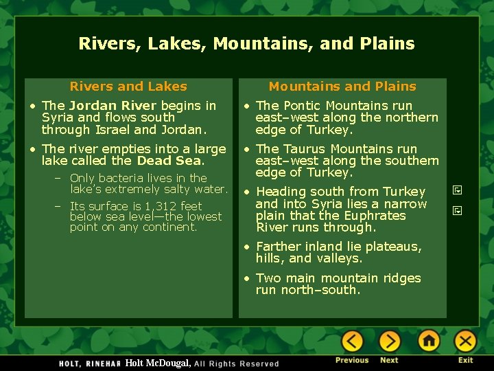 Physical Geography The Big Idea The Eastern Mediterranean