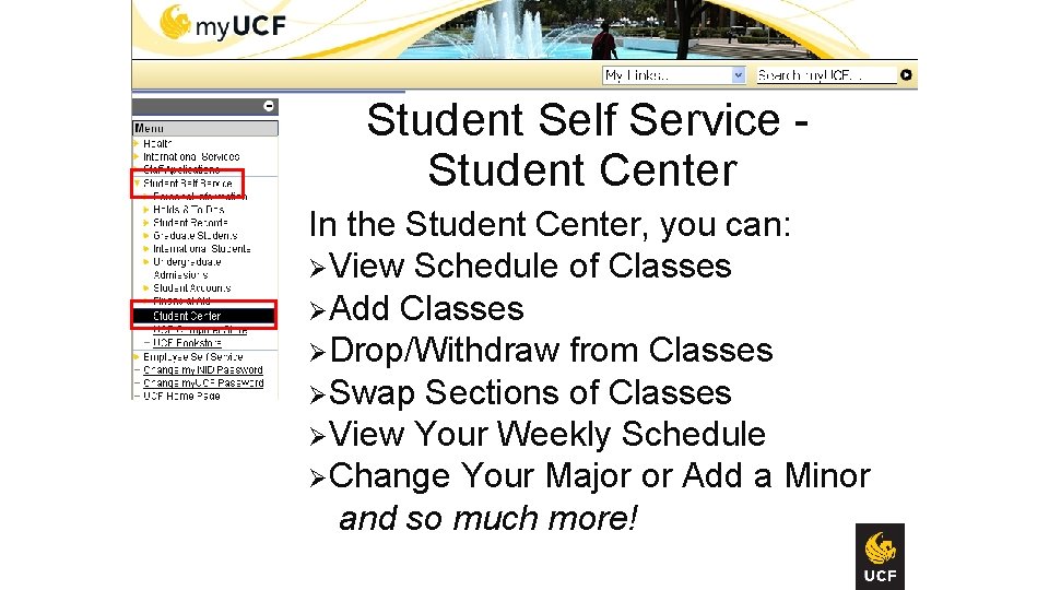 Registration Overview 2019 UCF Orientation Program Before you