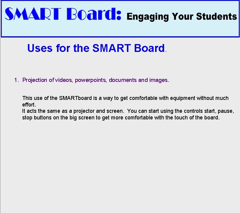 SMART Board Engaging Your Students Pam Yasenchak Grade