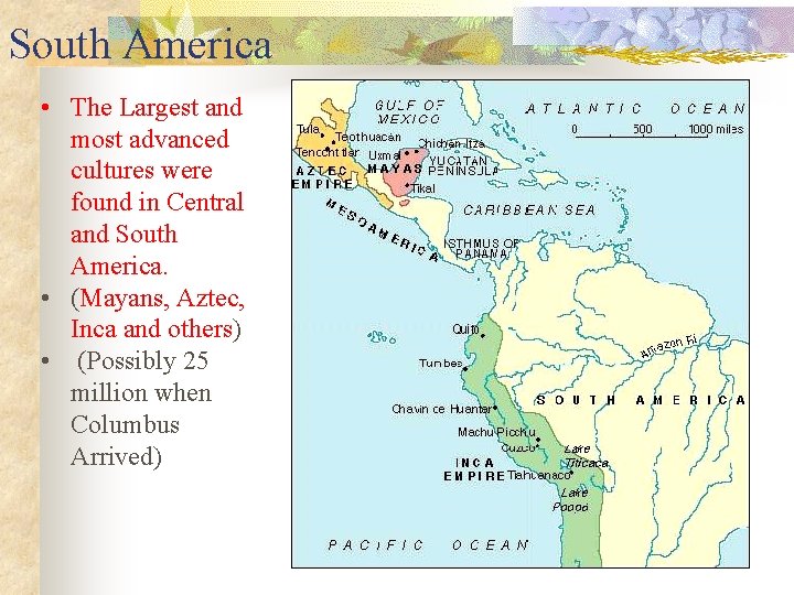 Early America Prehistoric and Native Societies Overview Big