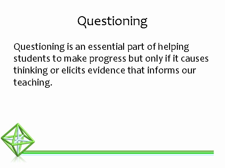 Reflecting on Practice Using Inquiry to Build Thinking