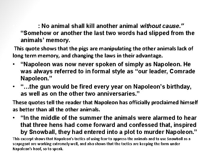CHAPTER VIII REVIEW OF ANIMAL FARM BY LUKE