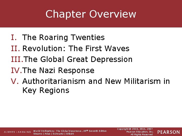 World Civilizations The Global Experience AP Seventh Edition