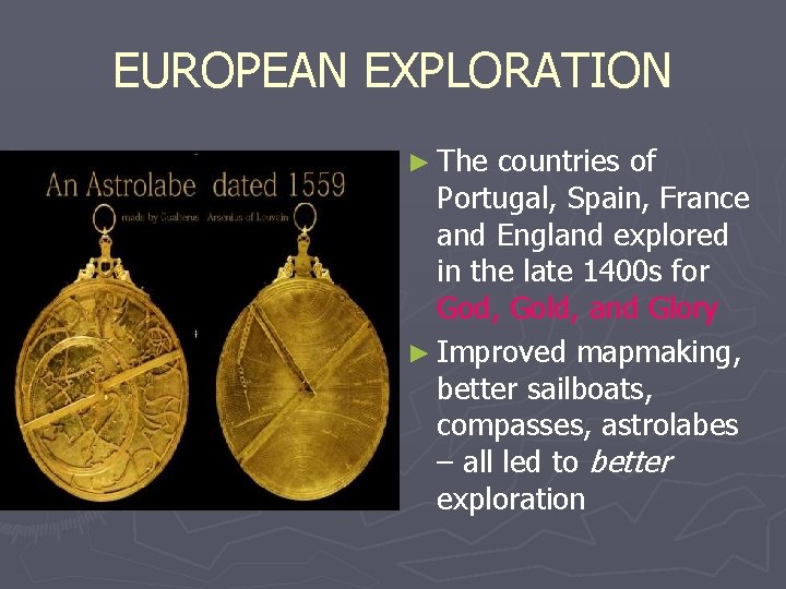 CHAPTER 1 The Nations Beginnings EXPLORATION THE COLONIAL