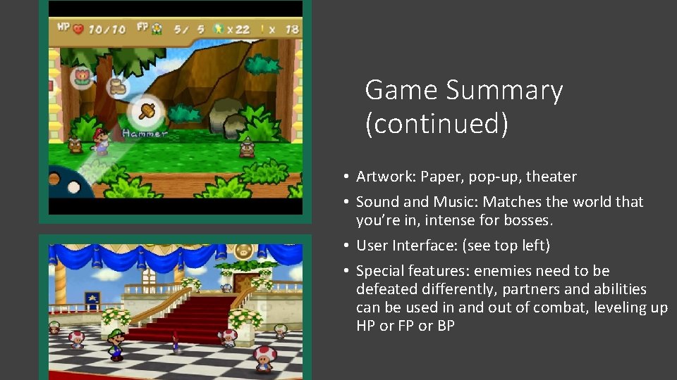 Paper Mario Game Evaluation by Chris Schram Basic