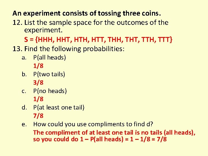Math 2 Unit 9 Probability Lesson 1 Sample