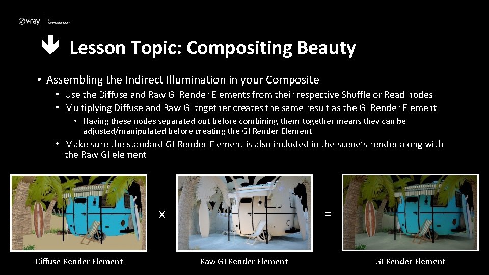 Compositing VRay Render Elements Advanced Beauty in NUKE