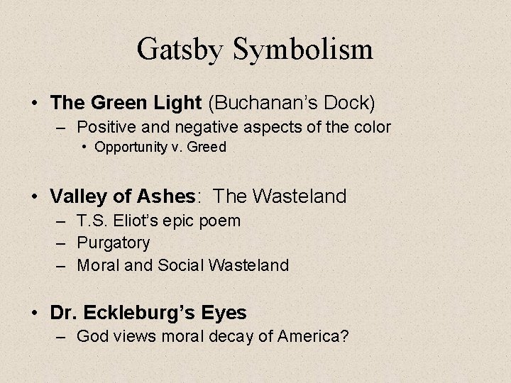 The Great Gatsby F Scott Fitzgerald The Great