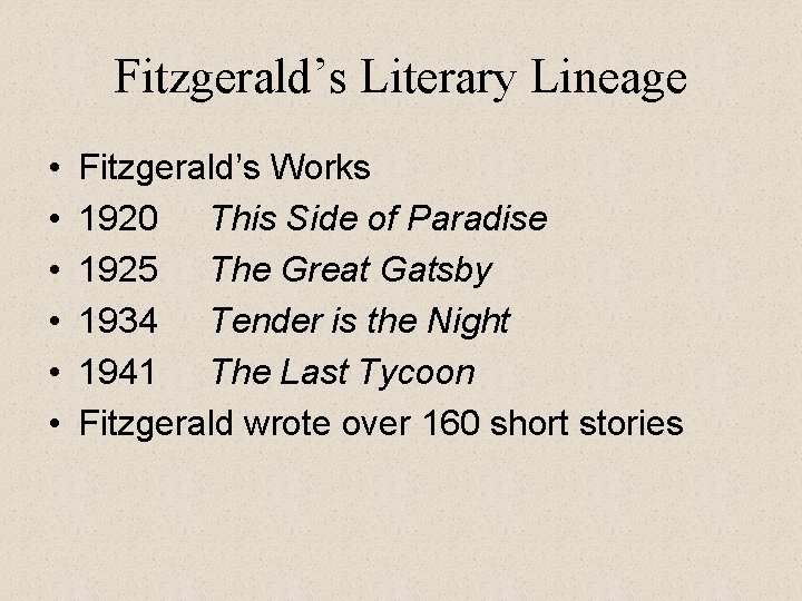 The Great Gatsby F Scott Fitzgerald The Great