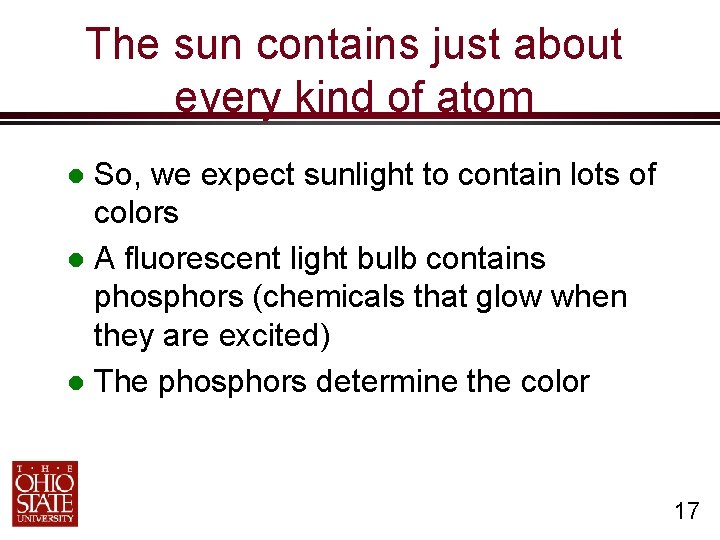 Build a CD Spectrometer Prof Betty Lise Anderson
