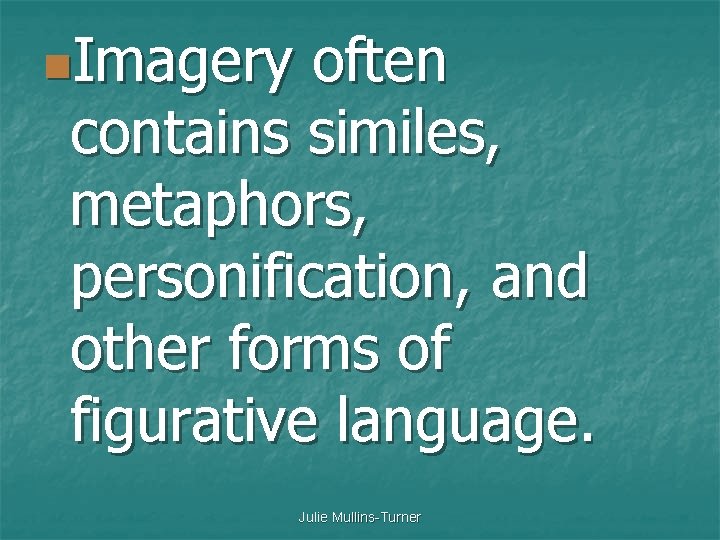 AHSGE Objective III3 Understanding Figurative Language Julie MullinsTurner