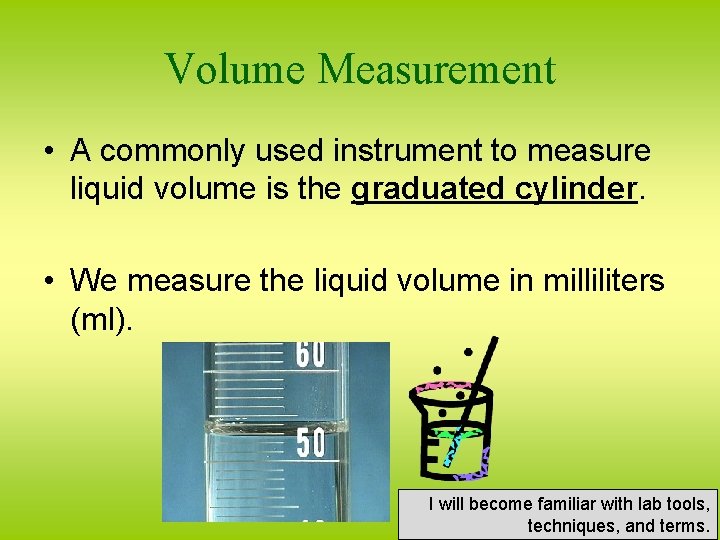 LAB Techniques Measurement Tools Skills aka what youll
