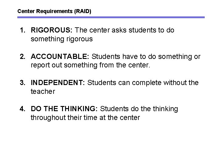 Reading Centers Building Independence 152015 Agenda 5 minutes